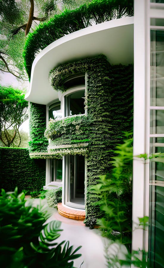 Intricate Advanced Design of a House Made in the Form of a Spiral with ...