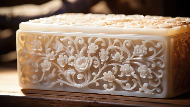 Intricate alabaster box stock illustration. Illustration of table ...