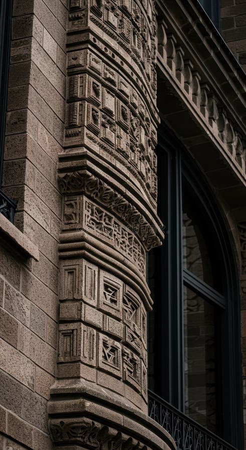 Intricate Architectural Details on Historic Building Facade Stock Photo ...