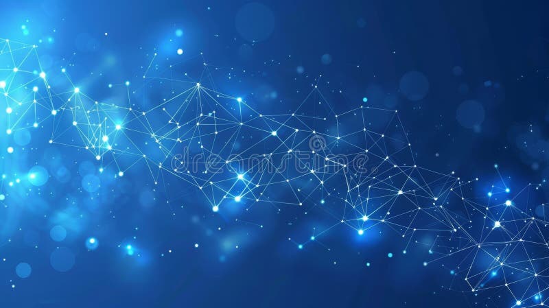 A Chaotic Display of Light Blue Technology Elements Intertwines in a ...