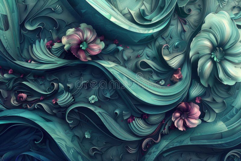 Intricate Artistic Patterns. Abstract and Detailed Artwork Concept ...