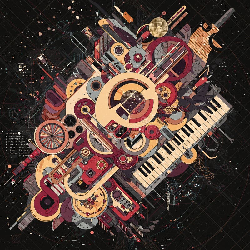 Melding Music Stock Illustrations – 6 Melding Music Stock Illustrations ...