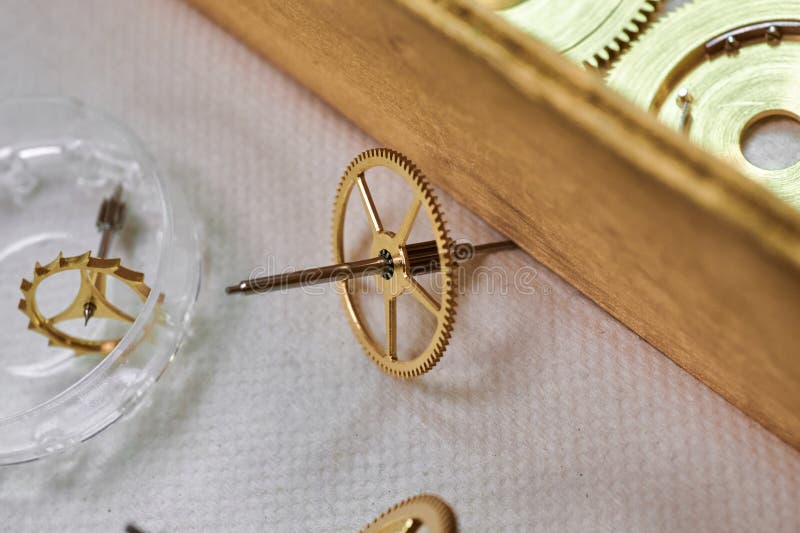 Intricate Assembly of Clockwork Gears Showcasing the Art of Precision ...