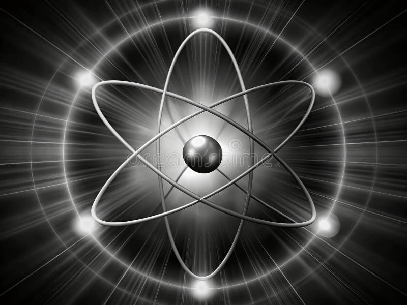 Intricate Atomic Structure a Double Exposure Depicting Interlocking ...