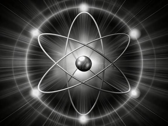 Intricate Atomic Structure a Double Exposure Depicting Interlocking ...