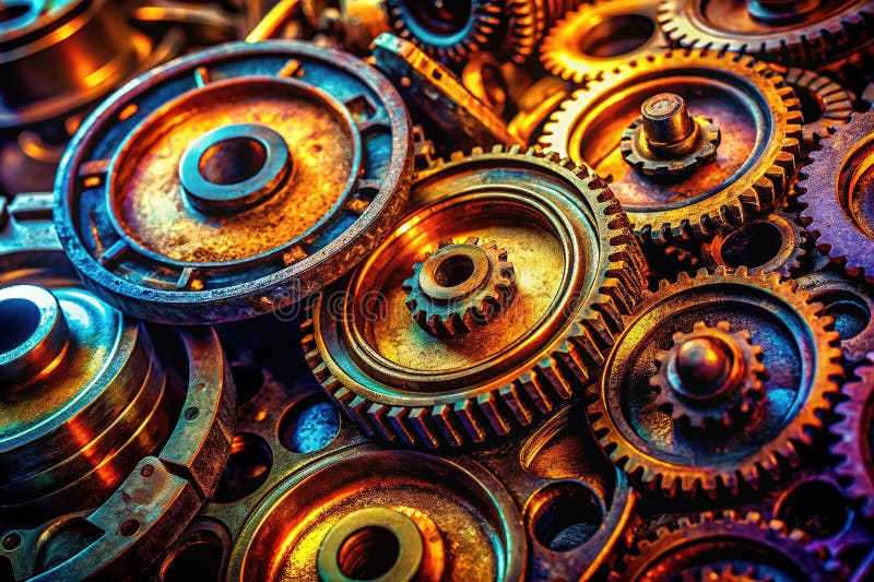 Intricate Automotive Engine Gears a CloseUp Showcase of Mechanical ...