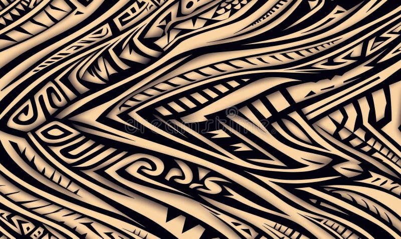 An Intricate Background Design Features Abstract Tribal Patterns in ...