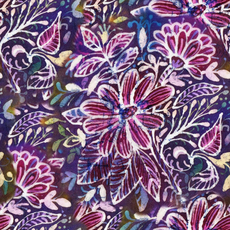 The Intricate Batik Pattern Stock Illustration - Illustration of nature ...