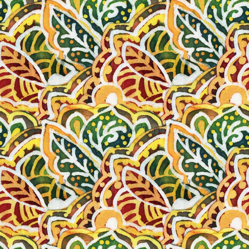 The Intricate Batik Pattern Stock Photo - Image of drawing, graphic ...