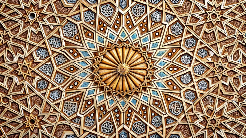 Digital Textile Pattern Harmonious Geometric Structure Stock Photos ...