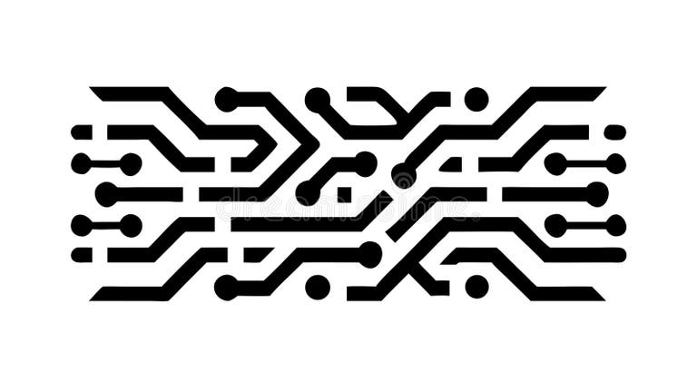 Black Circuit Board Pattern Stock Illustrations – 11,588 Black Circuit ...