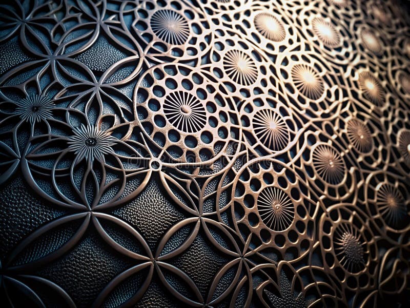 Intricate Black Circular Cutouts a Modern Abstract Design with Striking ...