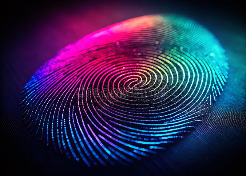 Intricate Black Fingerprint Pattern a Detailed CloseUp Abstract Background for Design ...