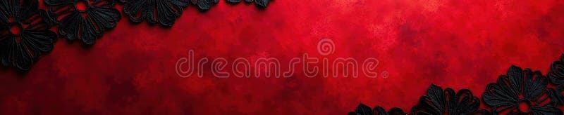 Intricate Black Lace Overlaying Deep Red Backdrop, Wallpaper, Subtle ...
