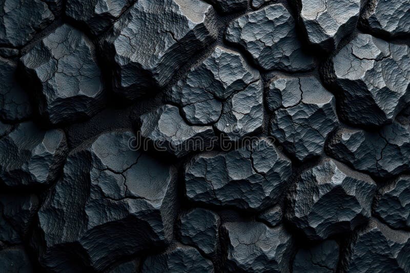 Intricate Black Lava Rock Surface, Rough Texture, Magma, Natural Stock ...