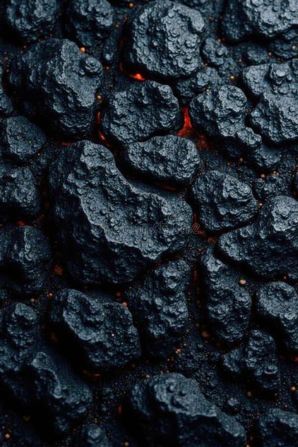 Intricate Black Lava Stone Detail; Deep, Textured Surface , Volcanic ...