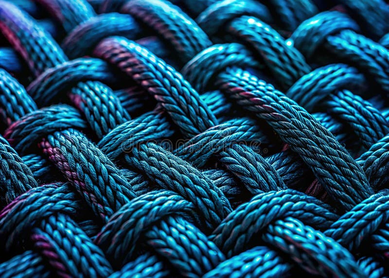 Intricate Black Nylon Fabric Texture a Detailed CloseUp of Interwoven ...