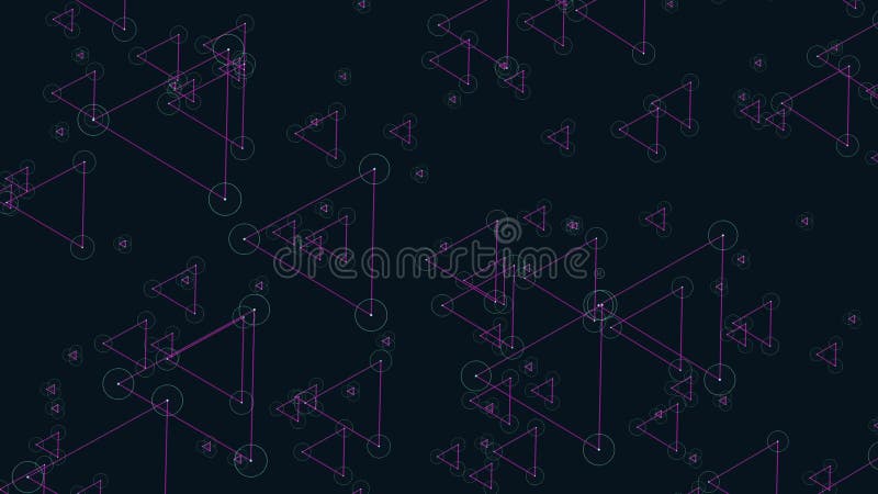 Intricate Black and Purple Geometric Pattern Triangles and Lines in ...