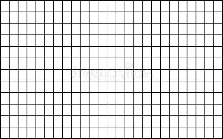 Intricate Black Square Grid on White Background Stock Illustration ...