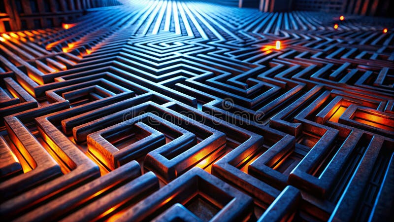 Intricate Black Wave Maze Pattern a Striking Urban Exploration Image ...