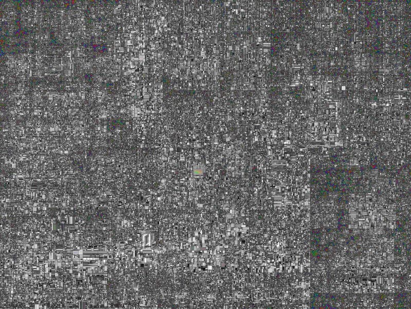 Intricate Black and White Pixelated Texture with Complex Geometric ...