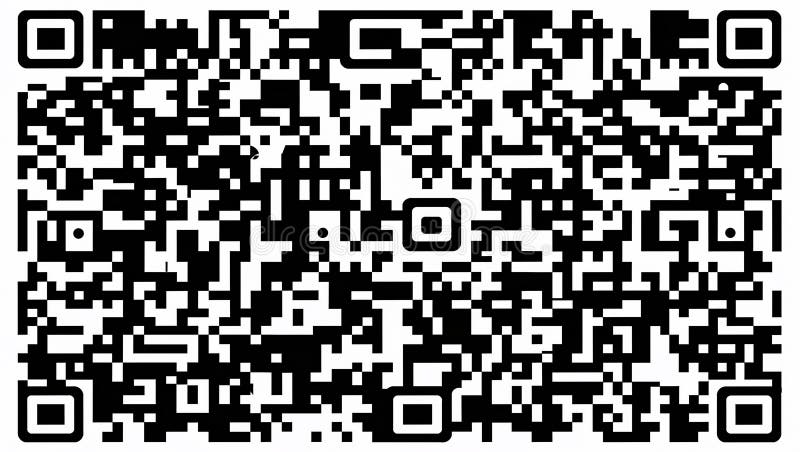 Intricate Black and White QR Code with a Modern Pixel Layout Stock ...
