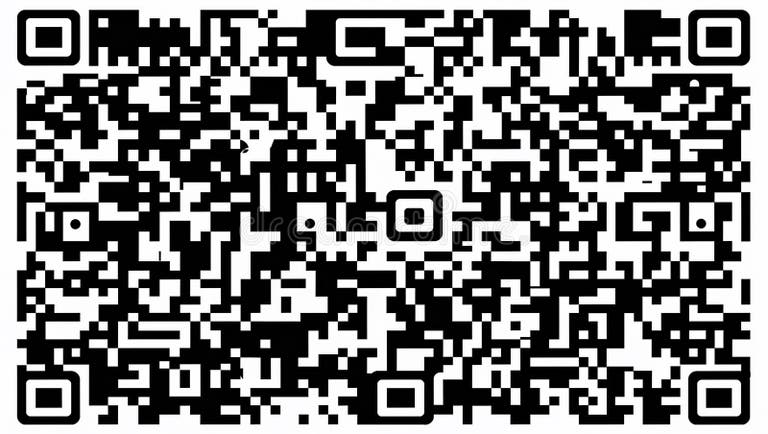 Intricate Black and White QR Code with a Modern Pixel Layout Stock ...