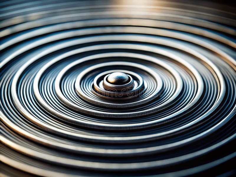 Intricate Black and White Ring Pattern a Stunning TiltShift Miniature ...