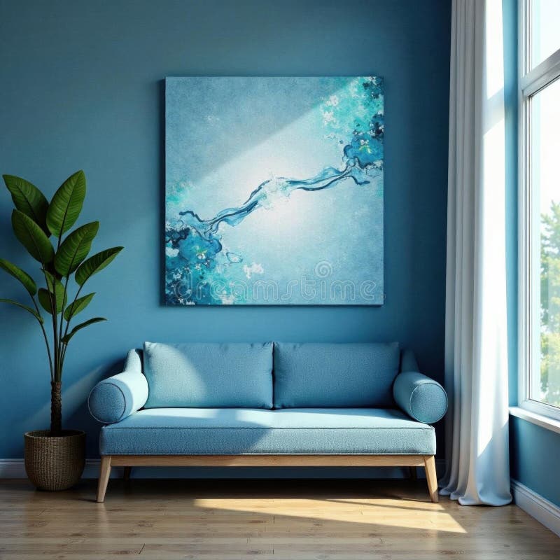Intricate Blue Canvas; Soft, Ethereal Lighting , Background, Aesthetic ...