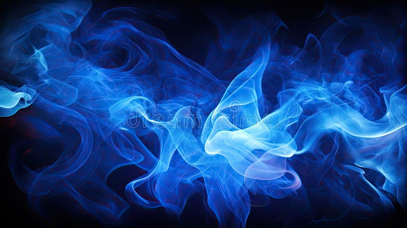 Intricate Blue Flame Background Stock Illustration - Illustration of ...