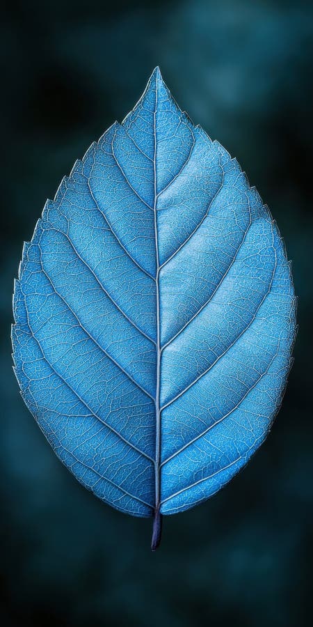 Blue Leaf Tree Logo Icon Used for Notebook Design, Graphic, Minimalist ...