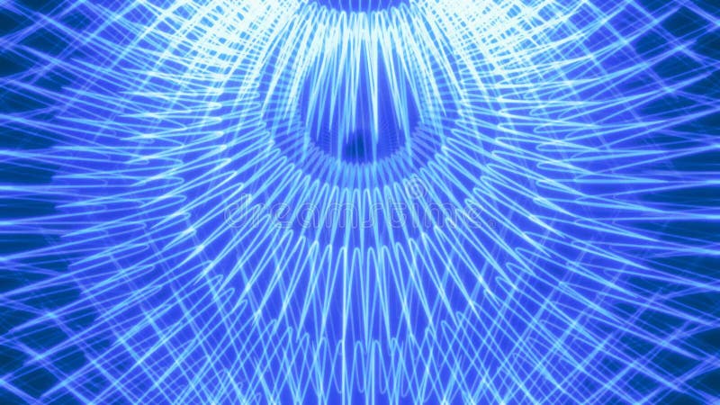 Intricate Blue Light Designs Form Captivating Patterns As they Pulse ...