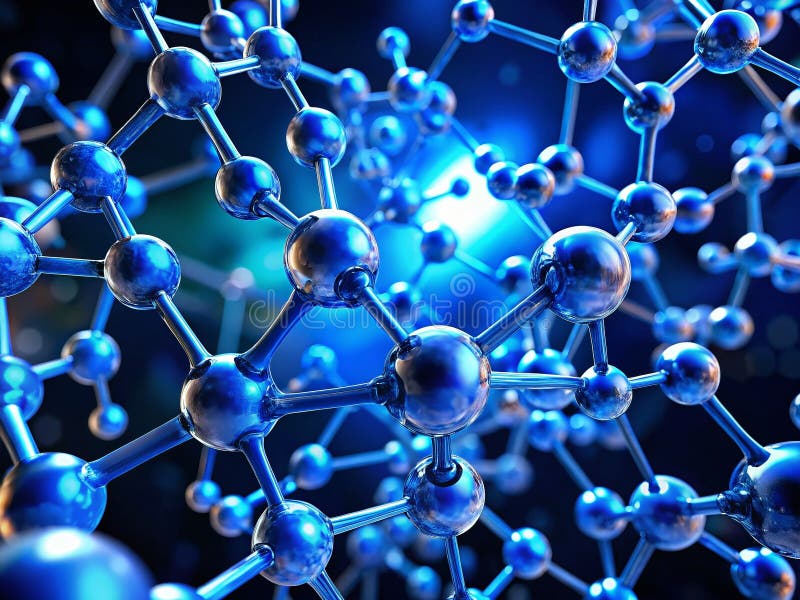 Intricate Blue Molecular Structures Unveiled a Deep Dive into ...