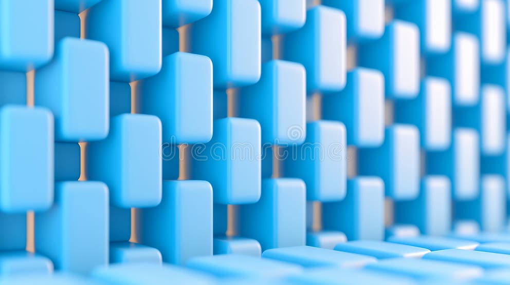 Intricate Blue Pattern of Stacked Rectangles for Modern Design ...