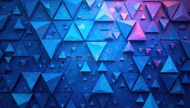 Intricate Blue Triangular Mosaic Banner Backdrop , Color, Banner Stock ...