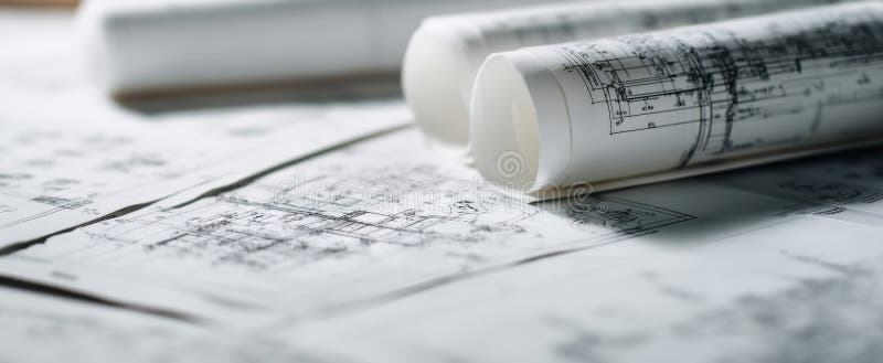 The Intricate Blueprints Laid Out for a Construction Project Analysis ...