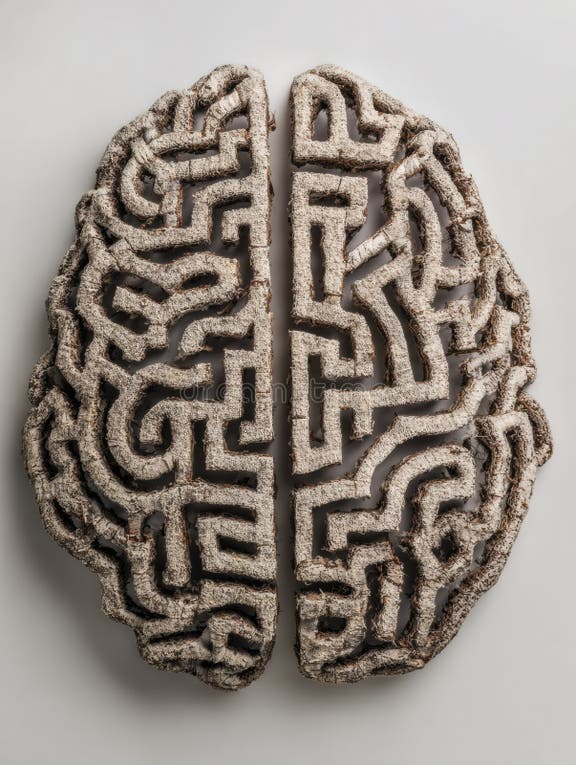 Intricate Brain-Shaped Labyrinth Showcases a Complex Pathway Design ...