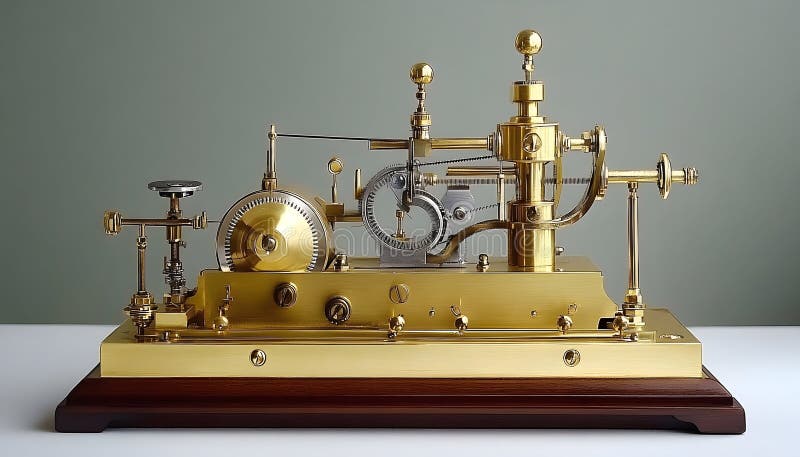 Antique Brass Mechanism stock illustration. Illustration of mechanism ...