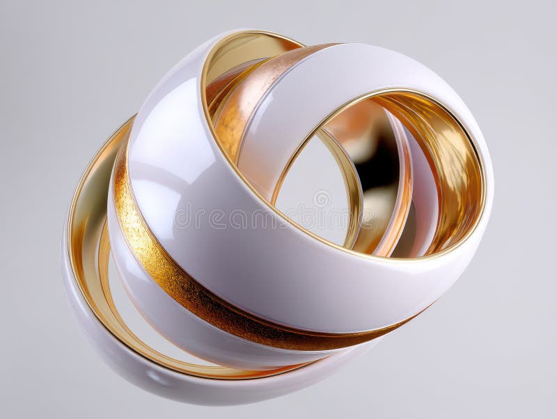 Intricate Brass Sphere with Abstract Design Stock Illustration ...