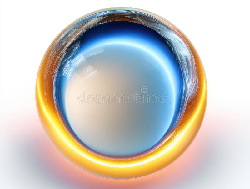 Intricate Brass Sphere with Abstract Design Stock Illustration ...