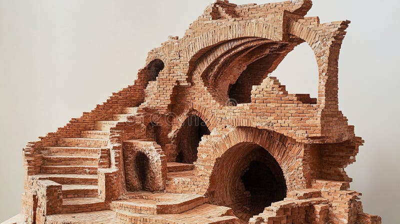 Intricate Brick Sculpture Showcasing Architectural Creativity in Modern ...