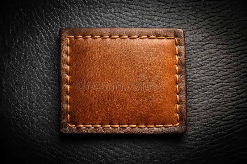 Intricate Brown Leather Patch Silhouette a Stunning Craft Design for ...
