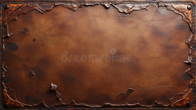 Intricate Brown Leather Texture, Aged, Rustic High Quality Image Stock ...