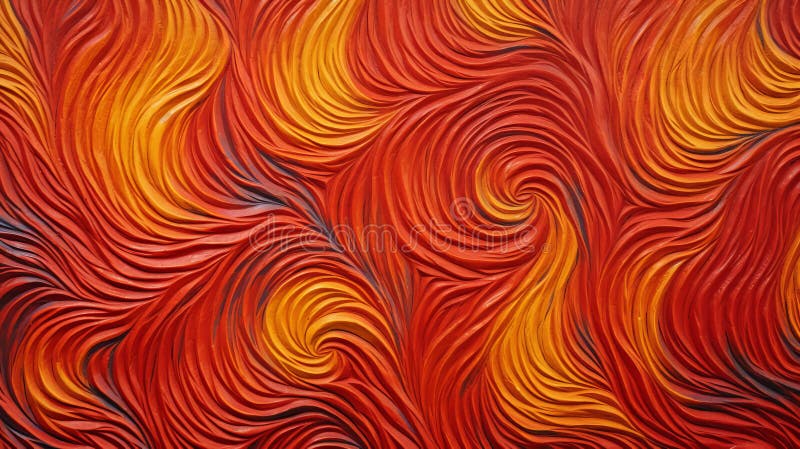 Intricate and Captivating Abstract Orange Backdrop with Wavy Embossed ...