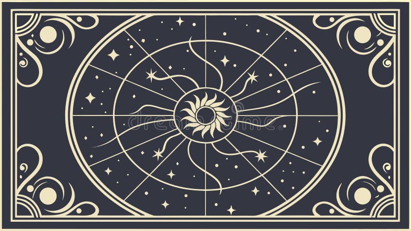 Intricate Celestial Map: Astrological Zodiac Chart Design, Vector Design Generative AI Stock ...