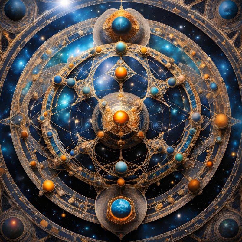 An Intricate Celestial Star Map Stock Image - Image of mystical, nebula ...