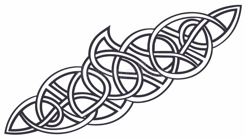Intricate Celtic Knot Abstract Pattern Vector, Timeless Ornament ...