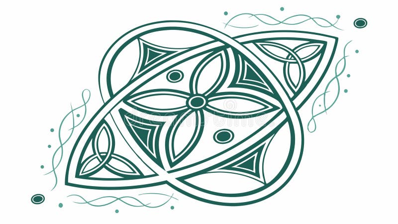 Intricate Celtic Knot Design with Elegant Swirls, Vector Design ...