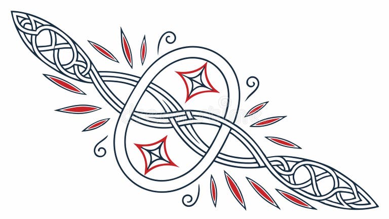 Intricate Celtic Knot Design, Interwoven Abstract Pattern, Symbol of ...
