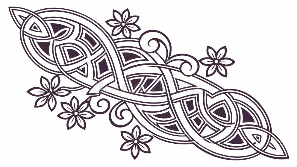 Intricate Celtic Knot Pattern Design, Vector Design Generative AI Stock ...